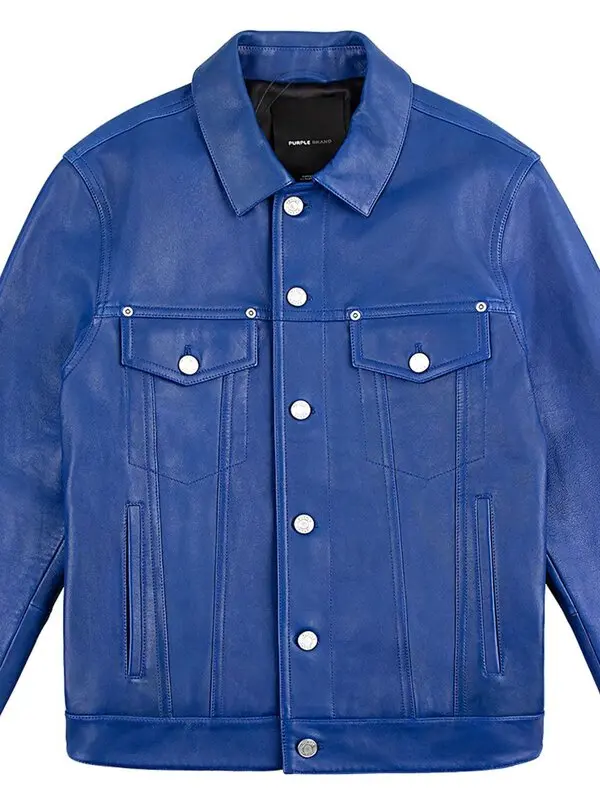 PURPLE BRAND P028 Leather Jacket