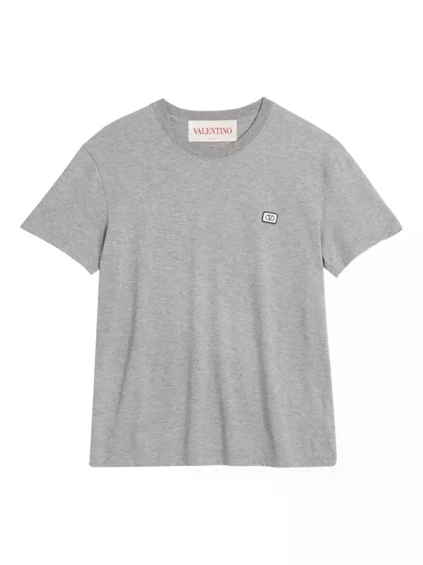 Valentino Garavani Logo-patch T-shirt - Grey