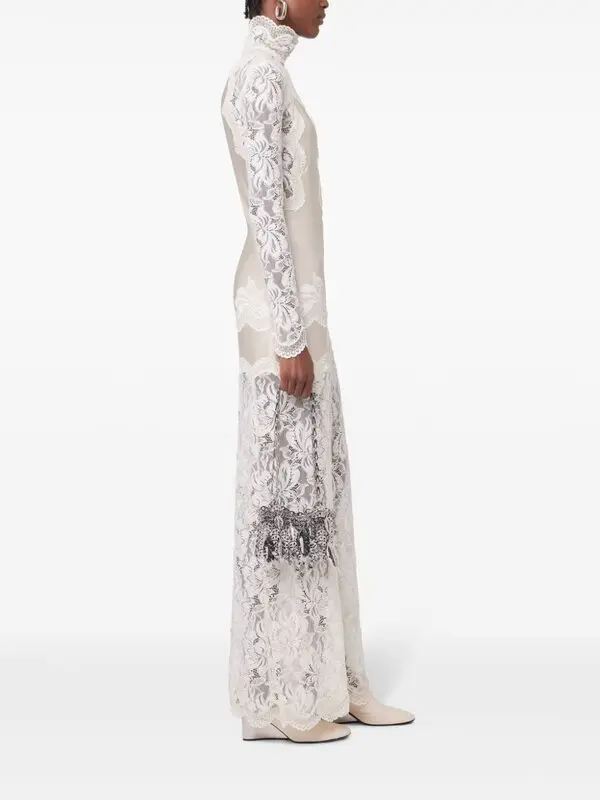 Rabanne Lace Jersey Maxi Dress