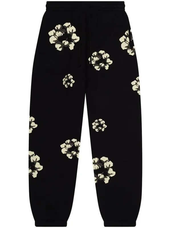 DENIM TEARS Cactus Wreath Track Pants - Black