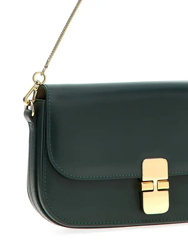 A.p.c. Grace Chaine Clutch - Green