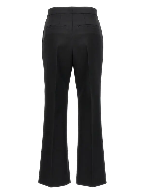 JIL SANDER Wool Tailored Trousers - Black