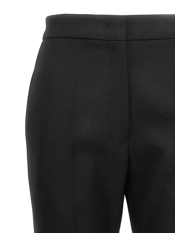 JIL SANDER Wool Tailored Trousers - Black