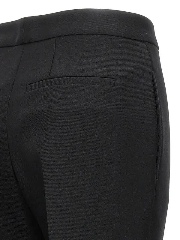 JIL SANDER Wool Tailored Trousers - Black