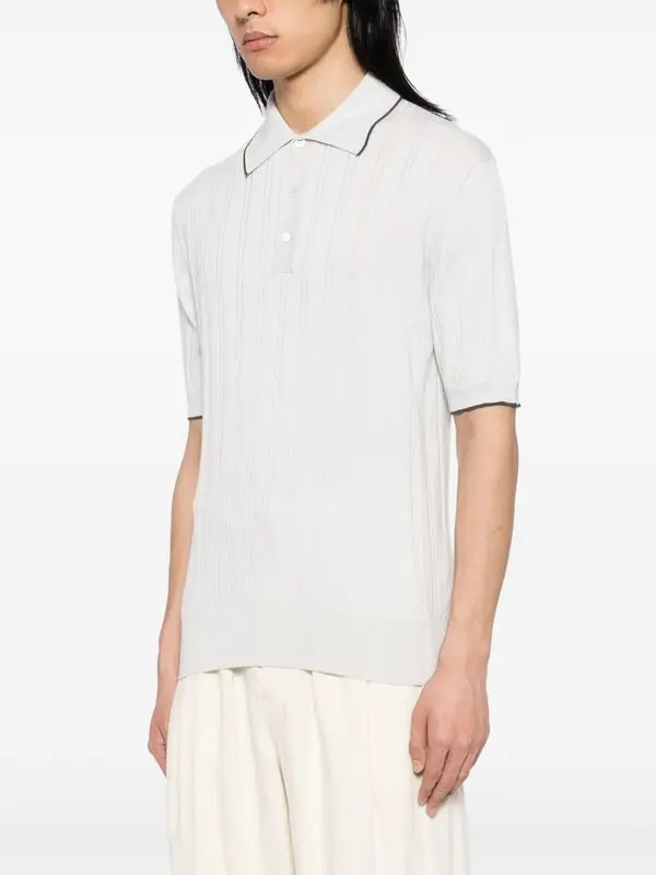 CRUCIANI Cotton Polo Shirt - Grey