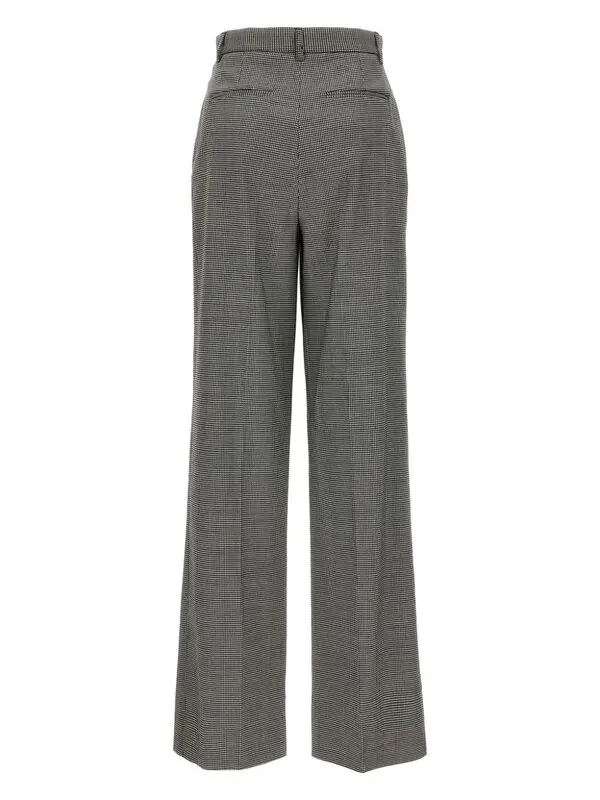 Rochas Houndstooth Trousers - Black