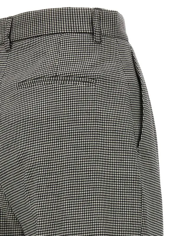 Rochas Houndstooth Trousers - Black