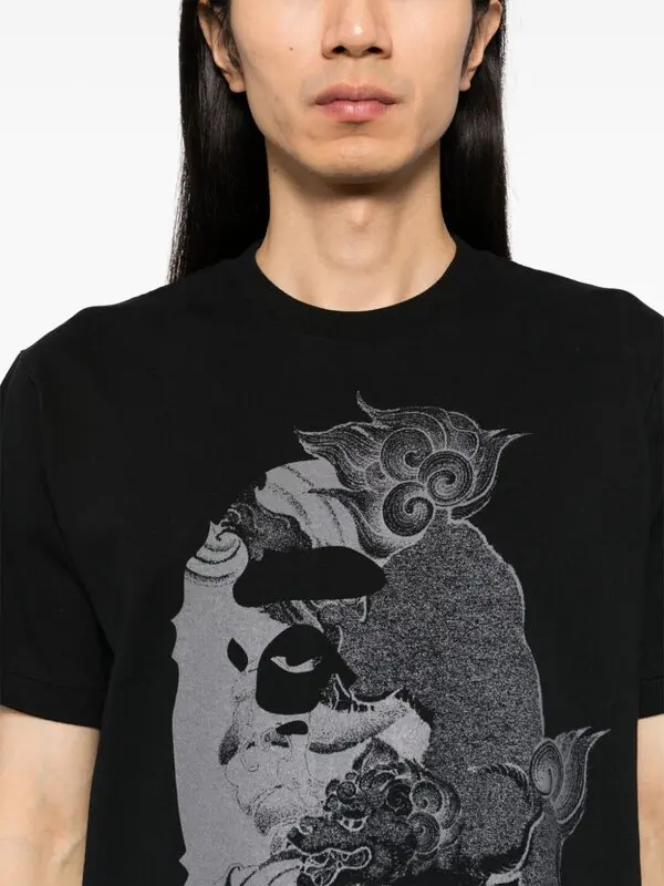 A Bathing Ape® Japanese Tattoo Big Ape Head T-Shirt - Black