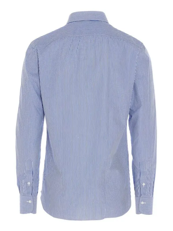 BORRIELLO NAPOLI Striped Shirt - Blue