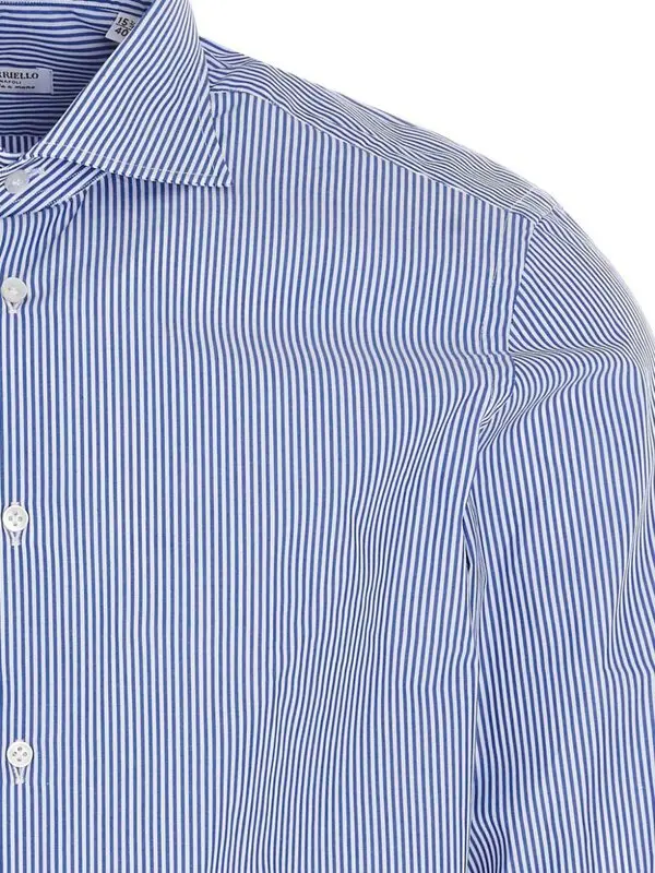BORRIELLO NAPOLI Striped Shirt - Blue