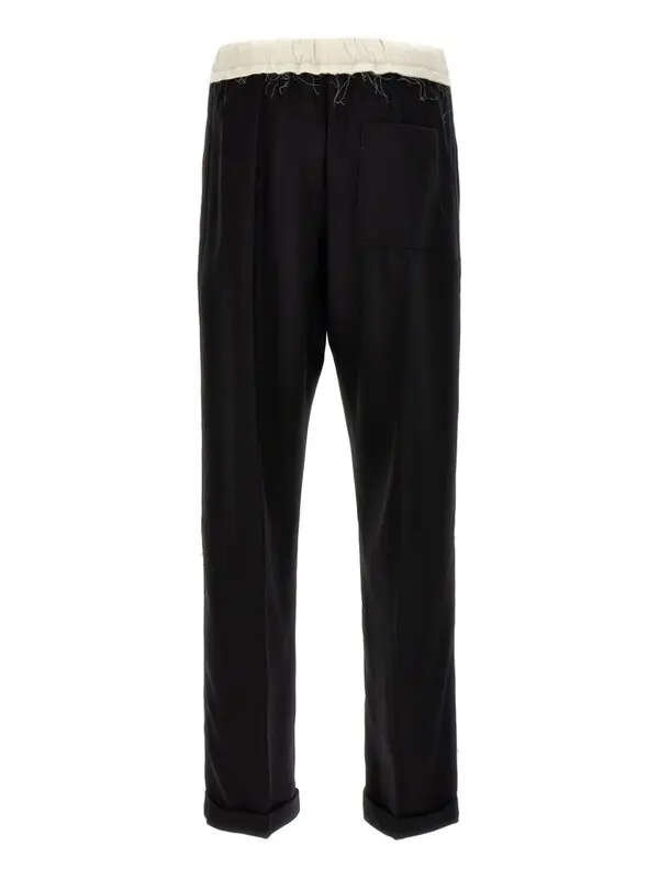 WALES BONNER Seine Trousers - Black