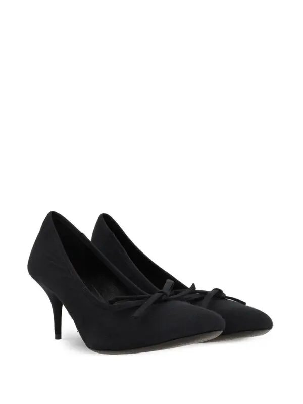 Balenciaga 70mm Leopold Worn-out Satin Pumps