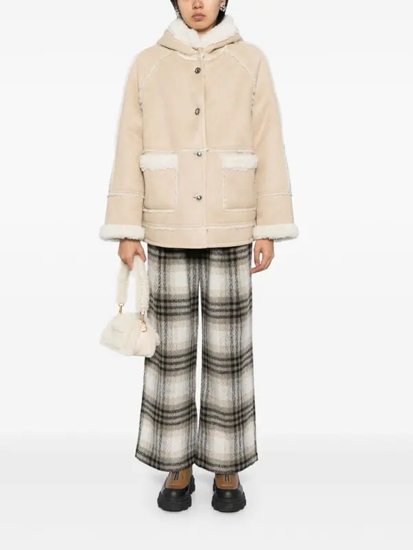 B+AB Check Tucked Trousers