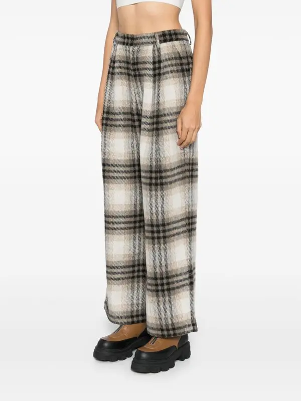B+AB Check Tucked Trousers