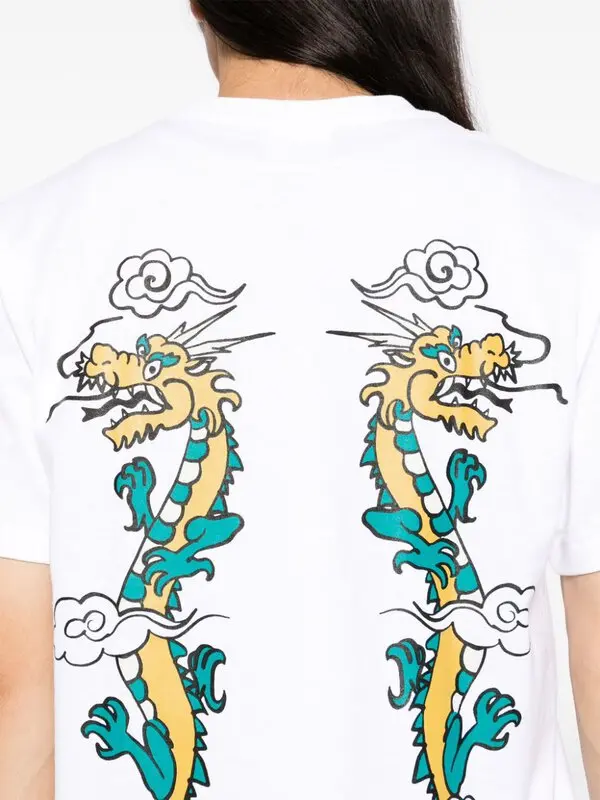 A BATHING APE Souvenir Dragon T-shirt - White