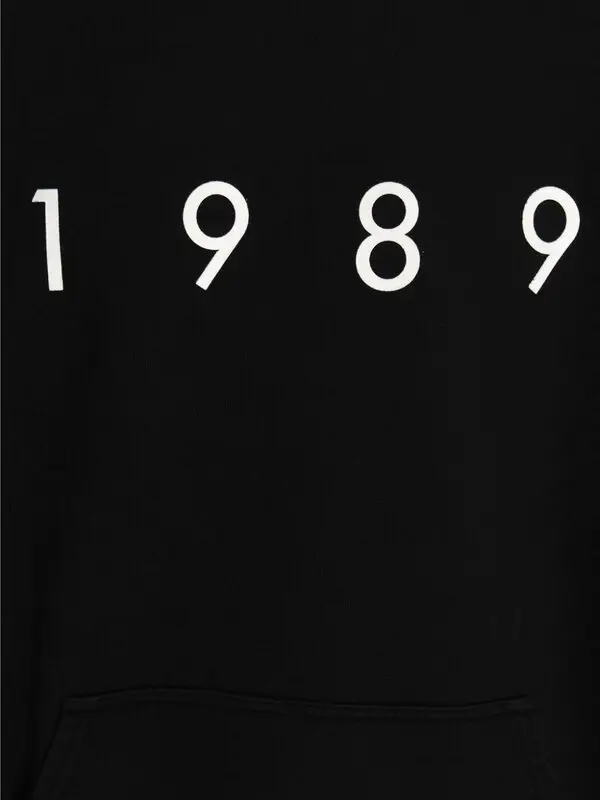 1989 STUDIO Logo-print Hoodie - Black