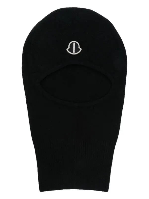 MONCLER + RICK OWENS Knitted Balaclava - Black