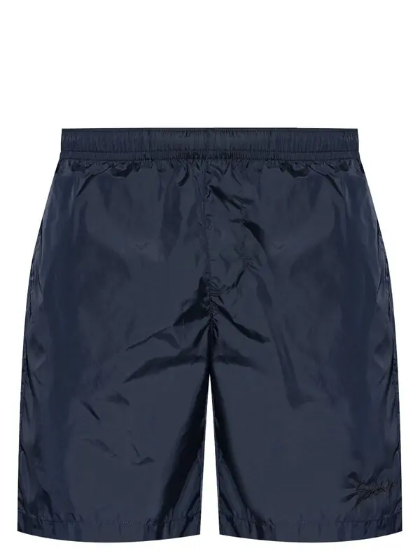 Givenchy Logo-embroidered Shorts - Blue