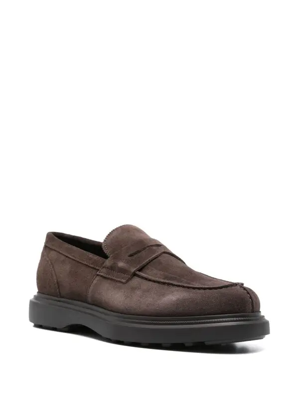 STUART WEITZMAN Suede Loafers