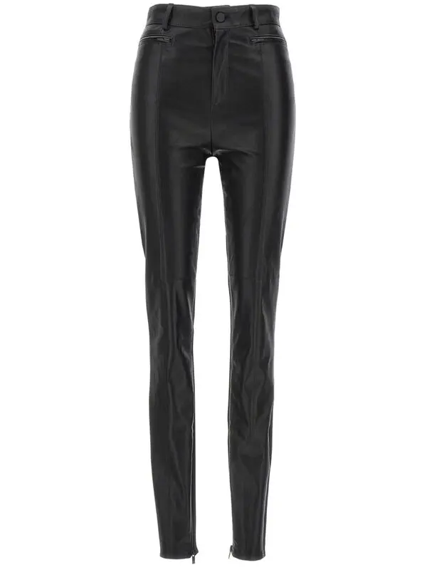 David Koma Leather-panel Leggings