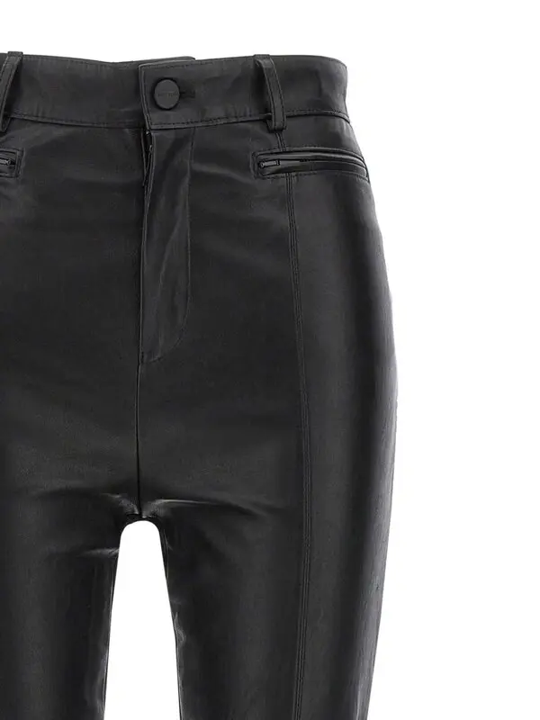 David Koma Leather-panel Leggings