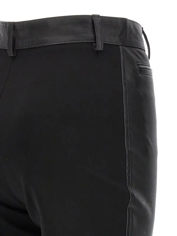 David Koma Leather-panel Leggings