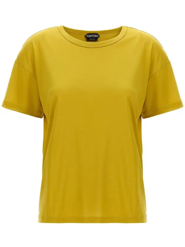 TOM FORD Logo Tag T-shirt - Yellow