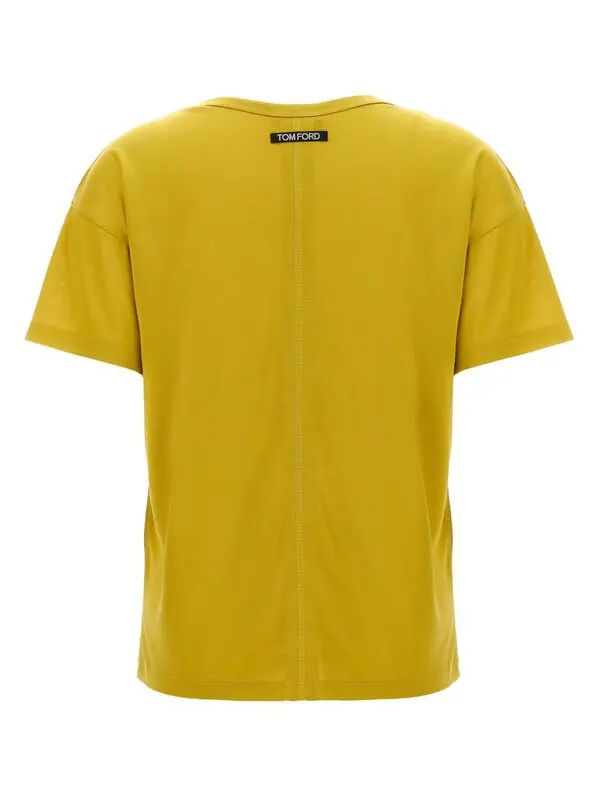 TOM FORD Logo Tag T-shirt - Yellow