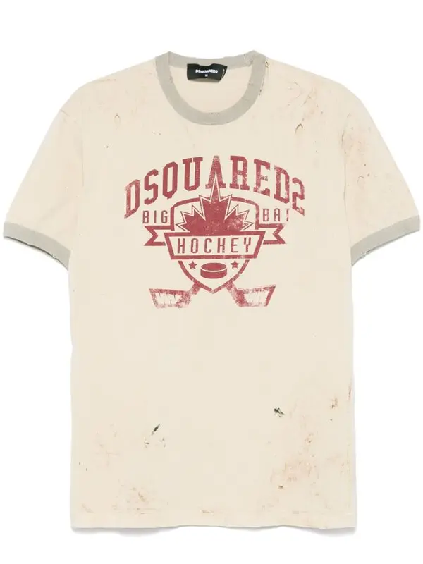 Dsquared2 Logo-print T-shirt - Neutrals