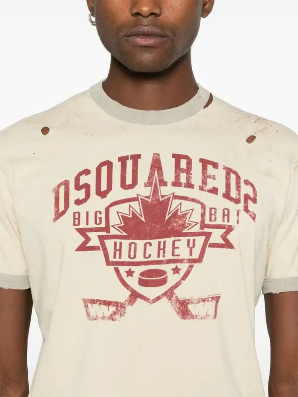 Dsquared2 Logo-print T-shirt - Neutrals