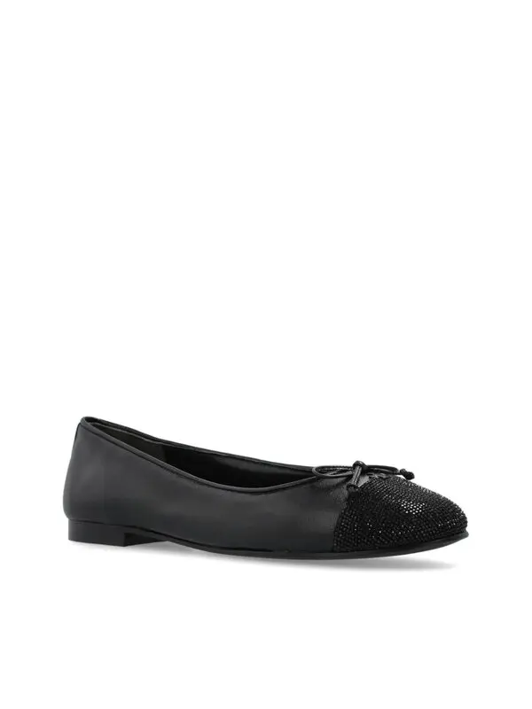 Tory Burch Leather Ballet Flats - Black