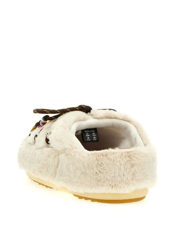 Moon Boot Faux-fur Beads Mules