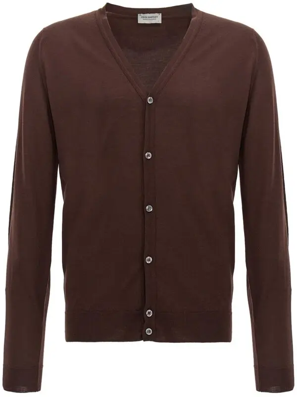 John Smedley Petworth Cardigan - Brown