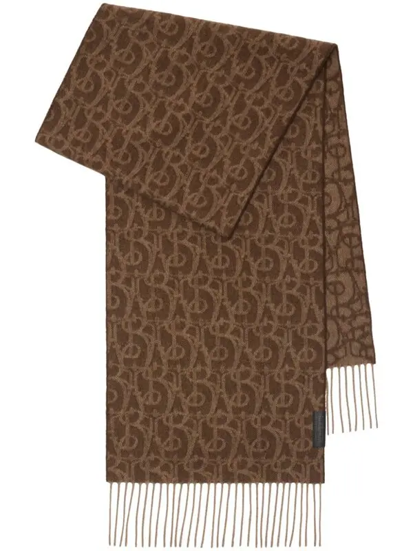 Burberry B Charm Scarf - Brown