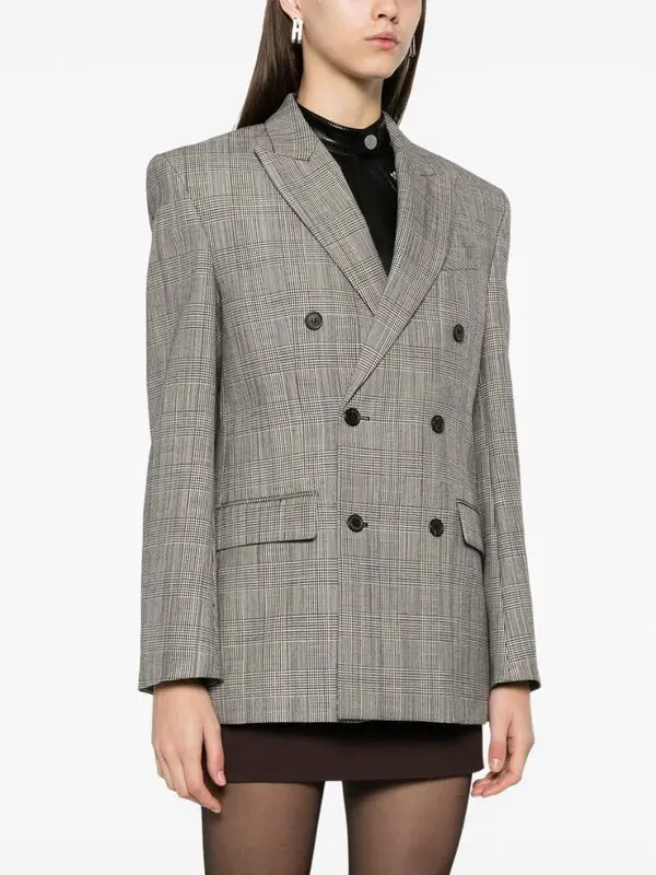 Wardrobe.NYC Checked Wool Blazer