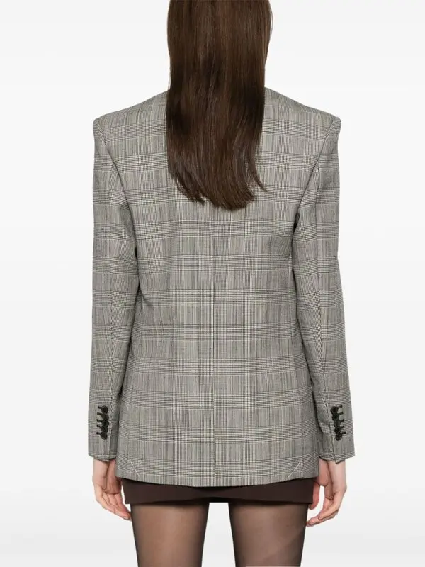Wardrobe.NYC Checked Wool Blazer