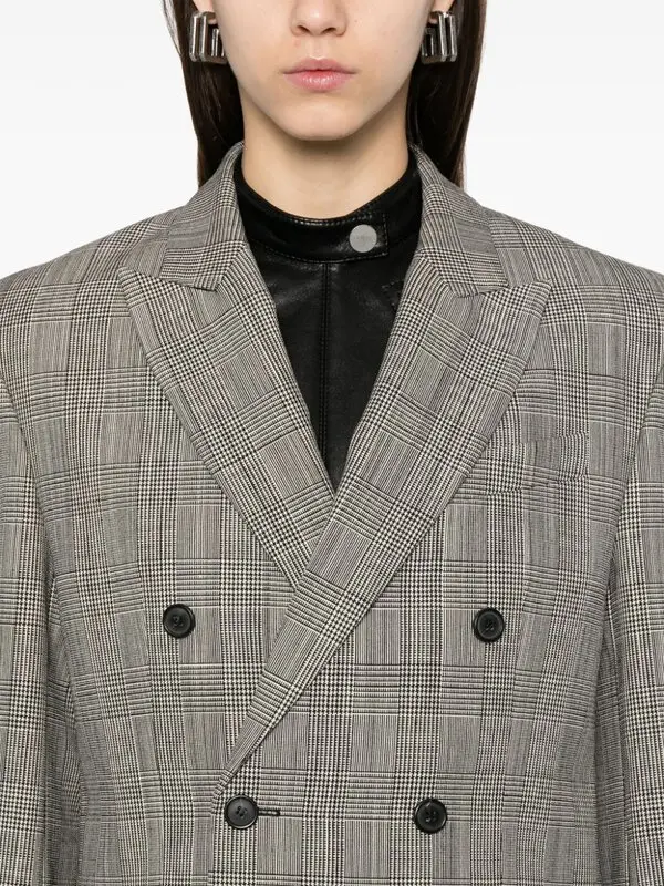 Wardrobe.NYC Checked Wool Blazer