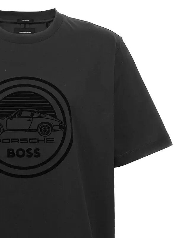 Hugo Boss Porsche X Boss Capsule 'C Thompson 400' T Shirt In Black