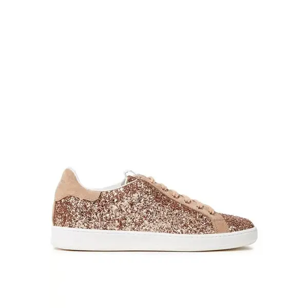 SERGIO ROSSI Glittered Woven Sneakers