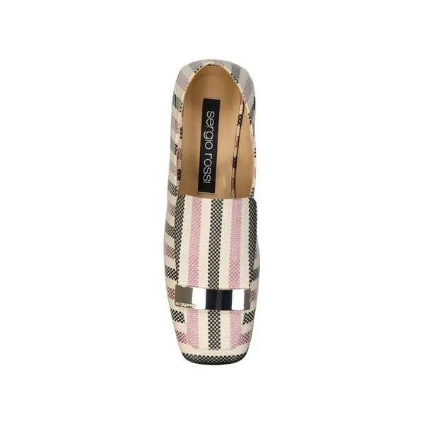 SERGIO ROSSI Jacquard Loafers