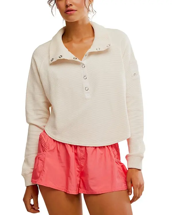 Free People Henley Long Sleeve Tee
