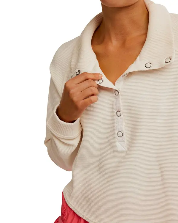 Free People Henley Long Sleeve Tee
