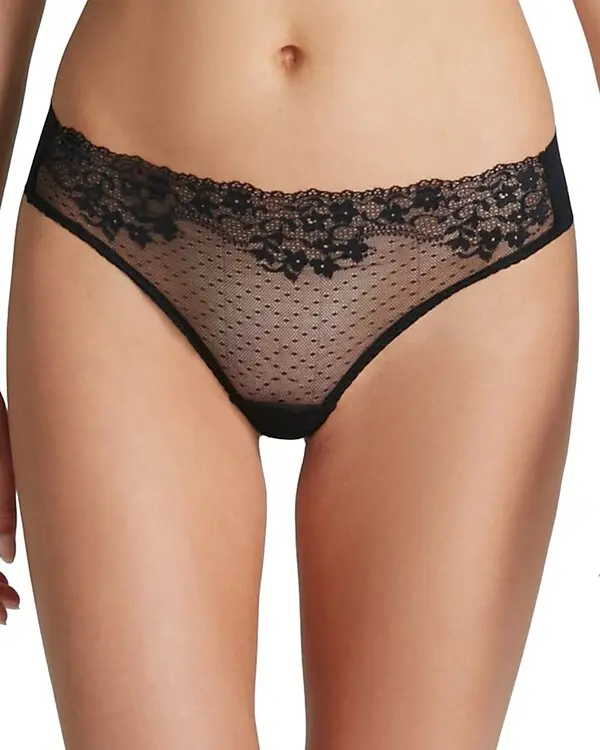 Commando Double Take Thong - Black
