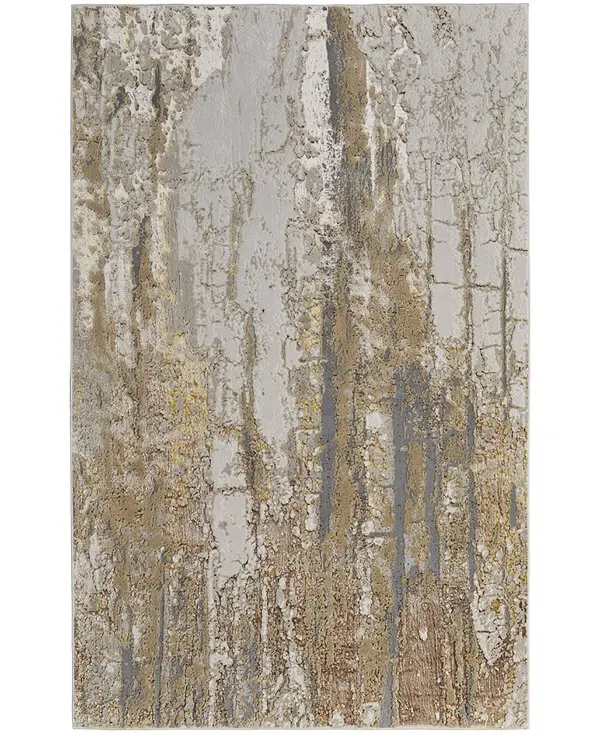 FEIZY Aura Aur39lmf Area Rug, 5' X 8 - Ivory/gold