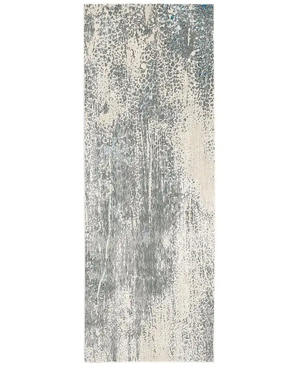 FEIZY Azure Azr3401f Runner Area Rug, 2'10 X 7'10 - Gray/blue