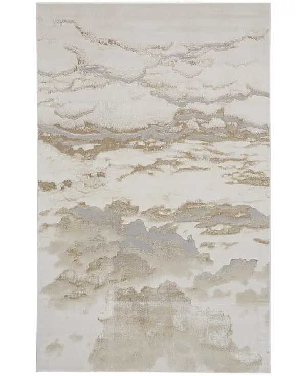 FEIZY Aura Aur3727f Area Rug, 6'7 X 9'6 - Ivory/tan