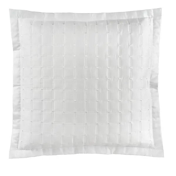 DEA ITALIAN LINENS Dea Palm Beach Minerva Euro Sham - White