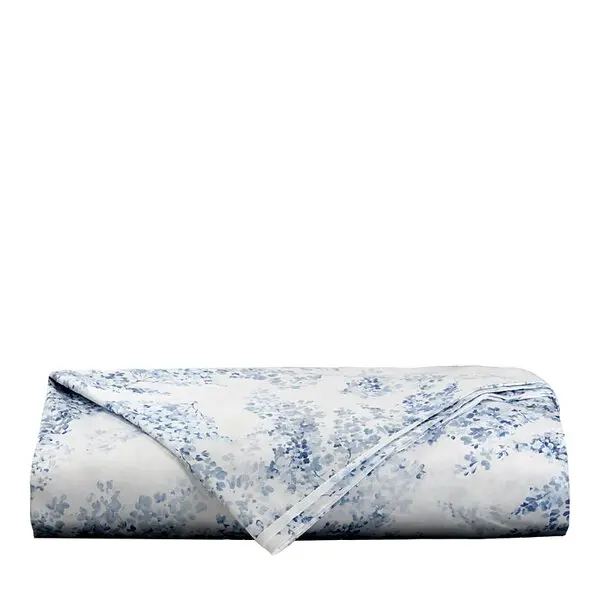 DEA ITALIAN LINENS Dea Palm Beach Glicine Floral Print Duvet Cover, King - Iceblue