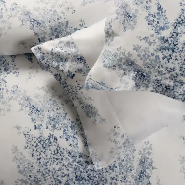 DEA ITALIAN LINENS Dea Palm Beach Glicine Floral Print Duvet Cover, King