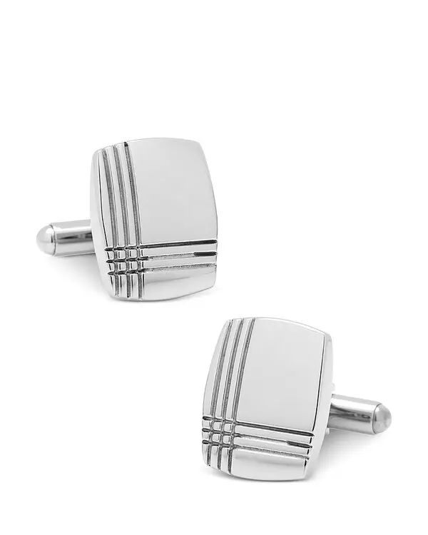 CUFFLINKS, INC. Tartan Plaid Stainless Steel - Silver